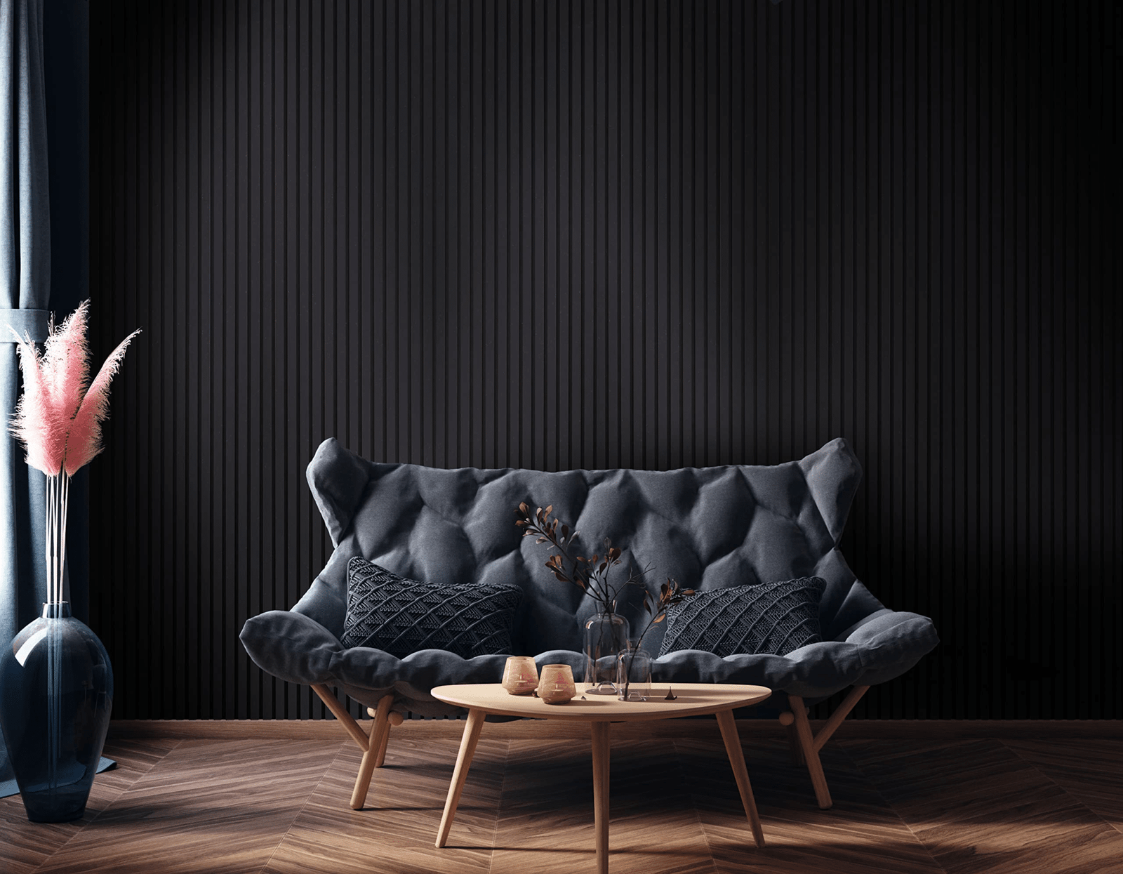 Black Wall Paneling | Creativehomeidea